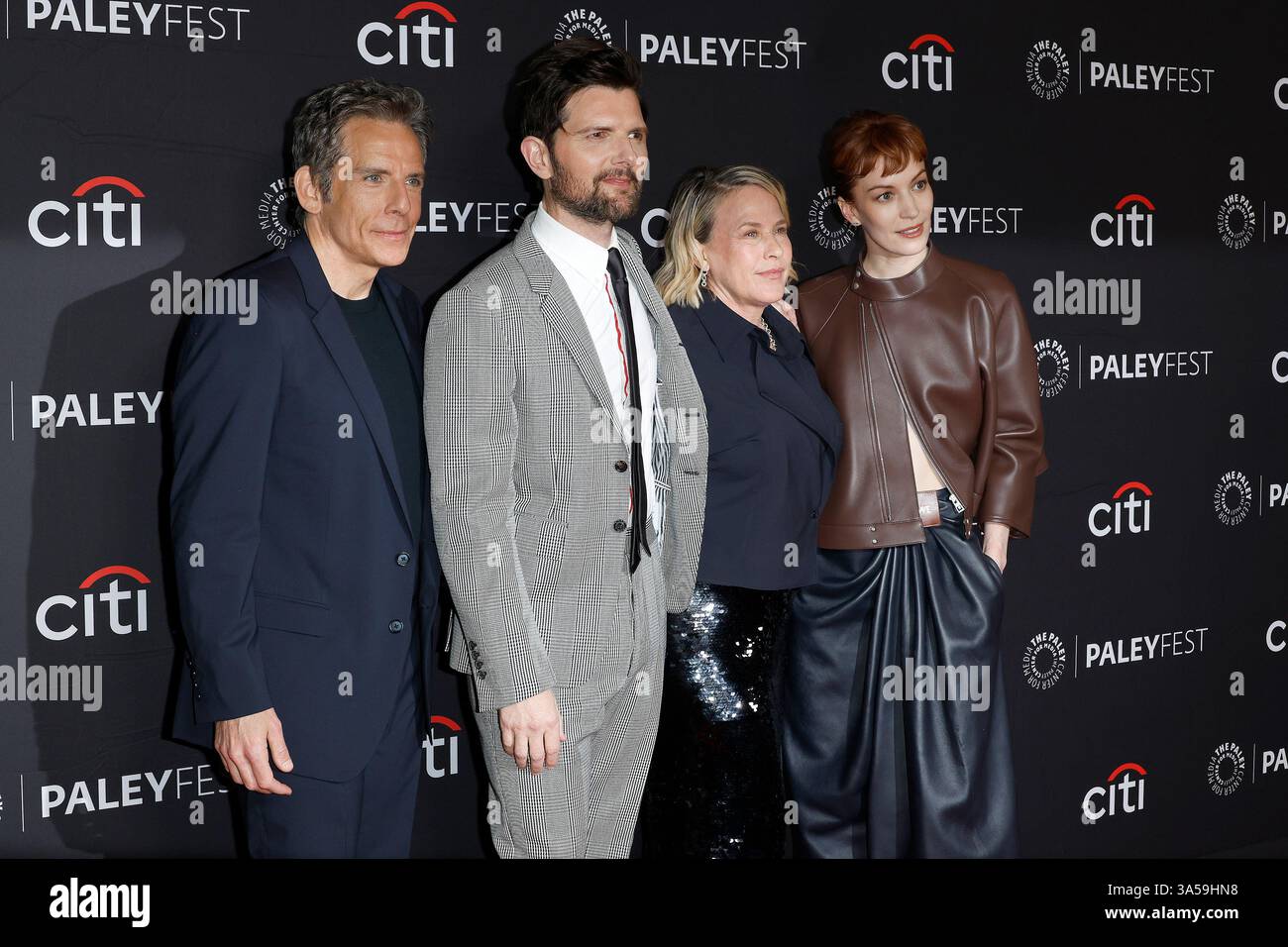 March 21, 2025, Los Angeles, California, USA: Ben Stiller, Adam Scott ...