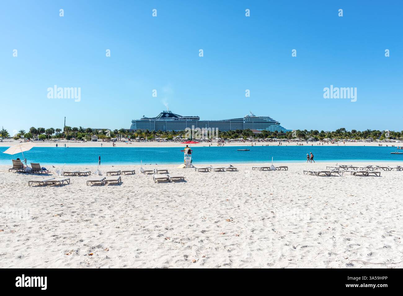 Ocean Cay MSC Marine Reserve, The Bahamas - April 6, 2024: The stunning ...