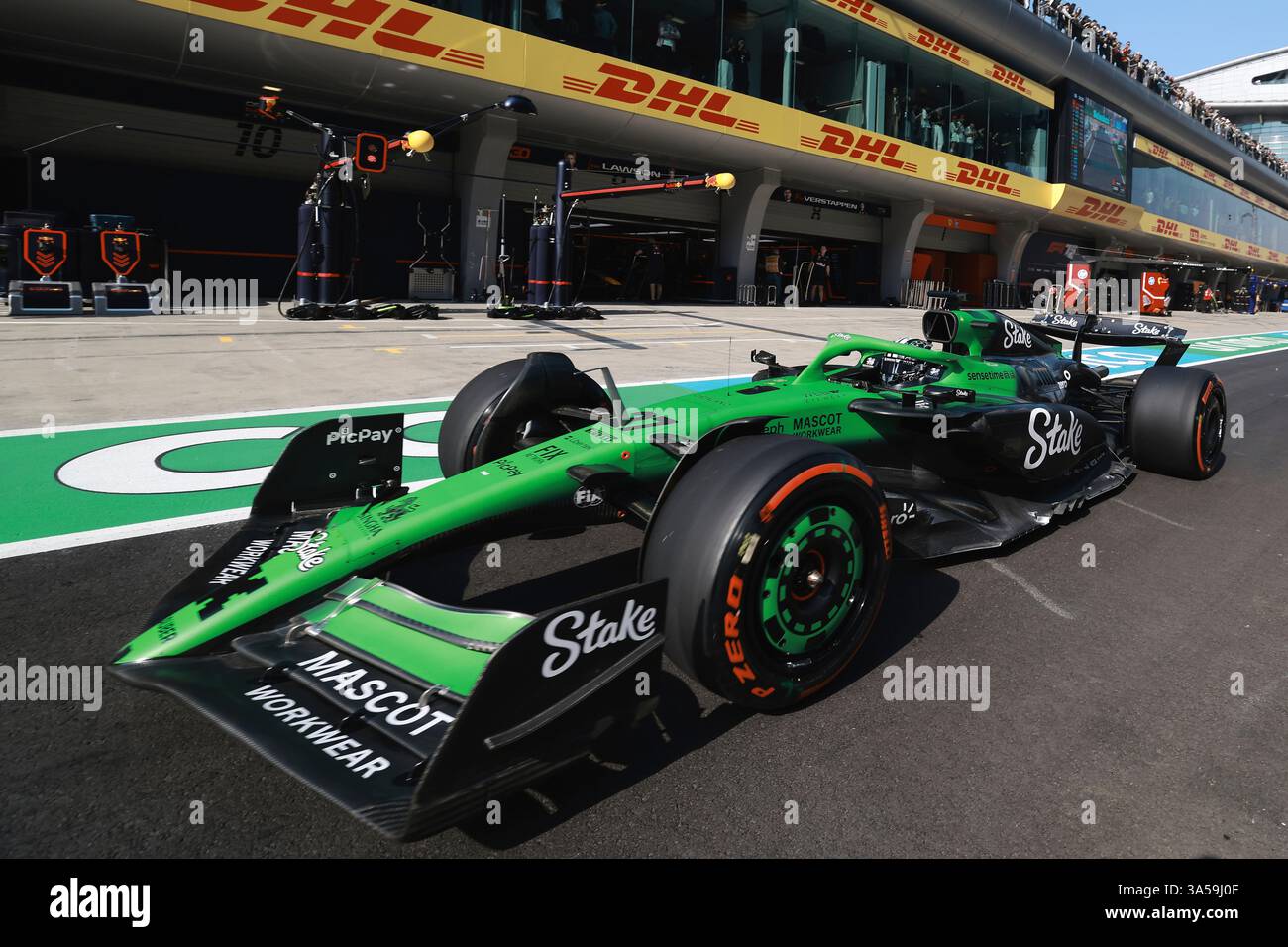 Kick Sauber driver Nico Hulkenberg of Germany steers his car during ...