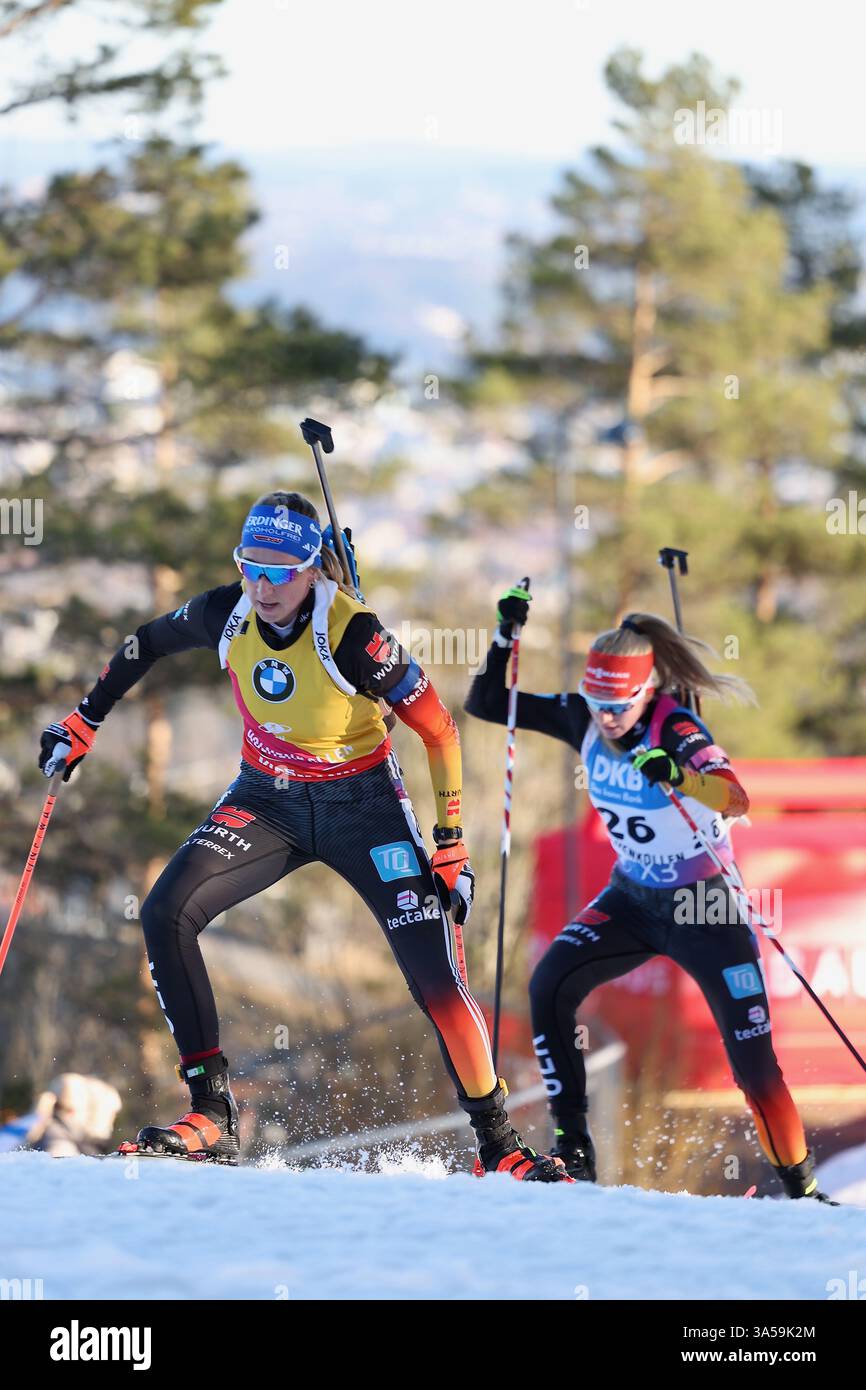 Franziska Preuss from Germany during the BMW IBU World Cup Oslo ...