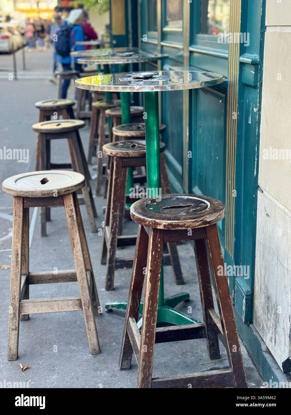 High bar stools tables hi-res stock photography and images - Alamy