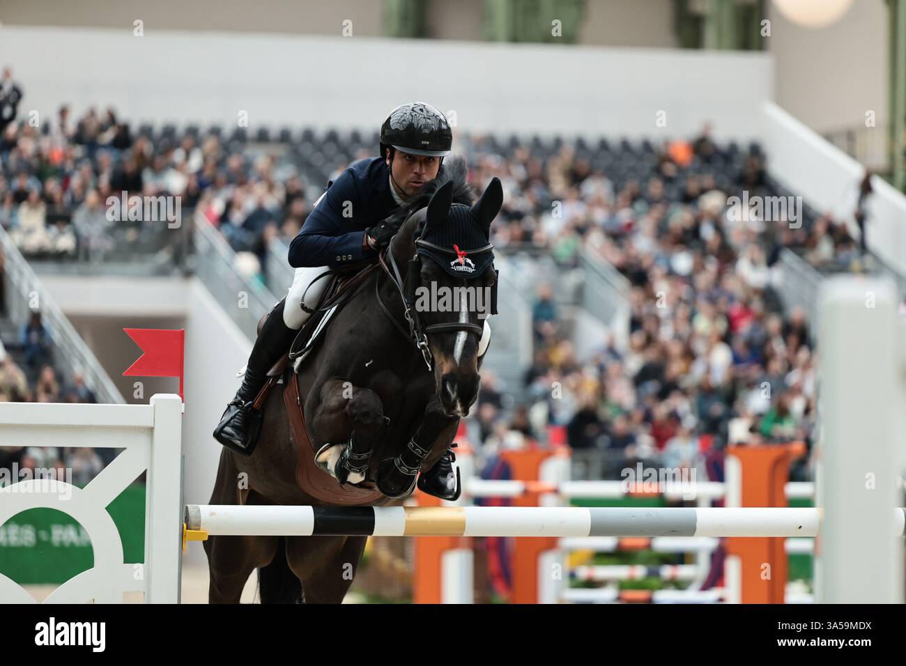 Edward LEVY of France with Vitot du Chateau during the Prix du Grand ...