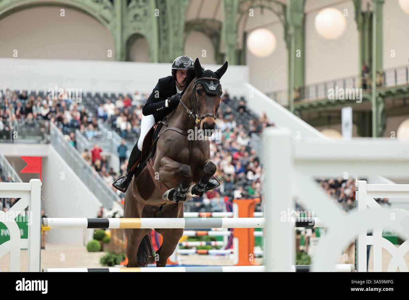 Martin FUCHS of Switzerland with Commissar Pezi during the Prix du ...