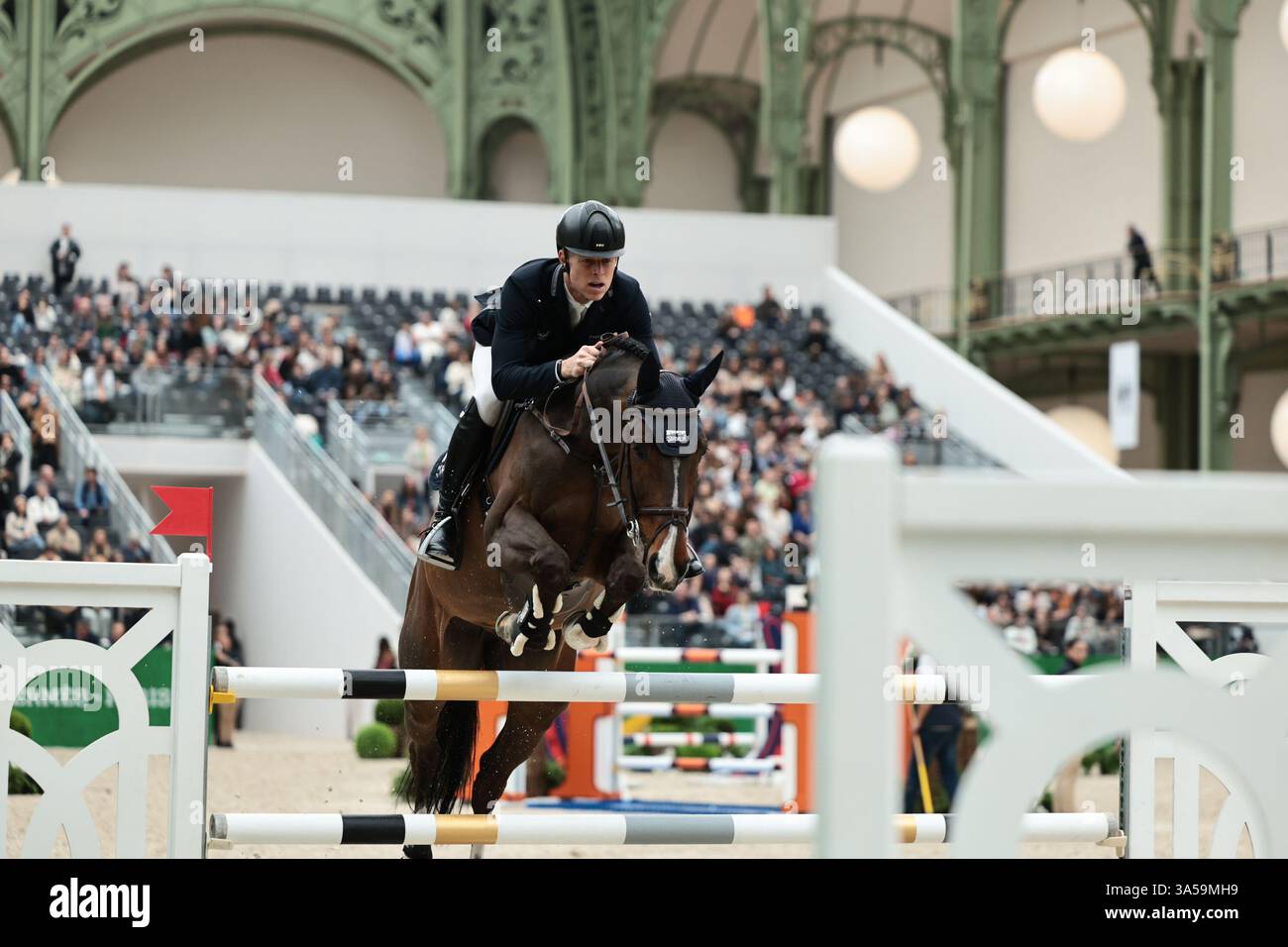 Max KÜHNER of Austria with EIC Julius Caesar during the Prix du Grand ...