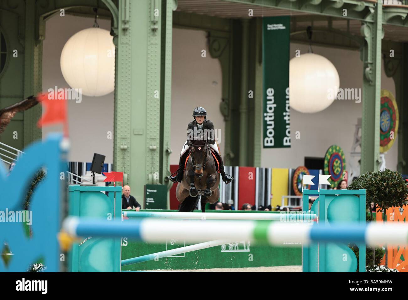 Claudia MOORE of Great Britain with Hardesther during the Talents ...