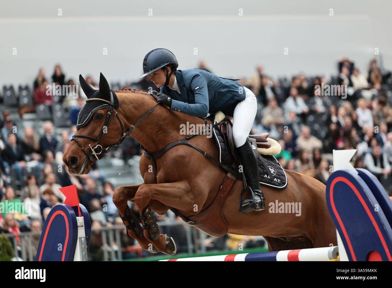 Maya DE LA JOYA FERNANDEZ-LONGORIA of Spain with Un Lord du Rozel ...