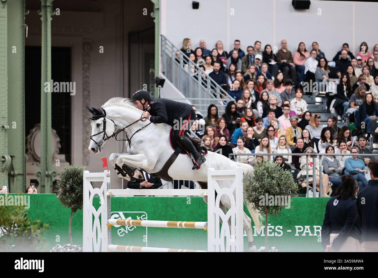 Emanuele GAUDIANO of Italy with Chalou's Love Ps during the Prix Hermès ...