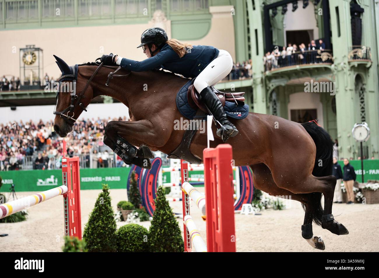 Lalie SACLIER of France with J'adore during the Prix Hermès Sellier at ...