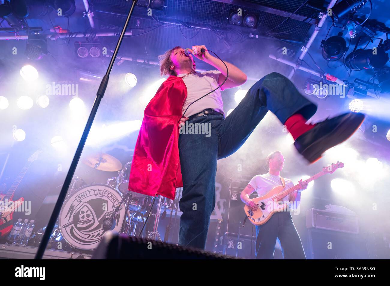 Bergen, Norway. 21st, March 2025. The Norwegian rock band Death By Unga ...