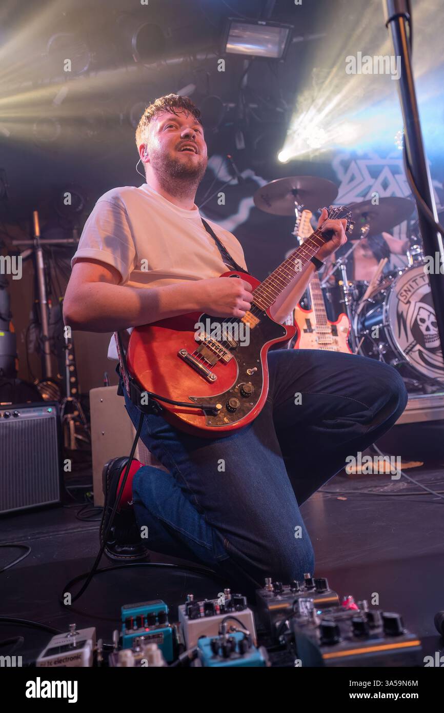 Bergen, Norway. 21st Mar, 2025. The Norwegian rock band Death By Unga ...