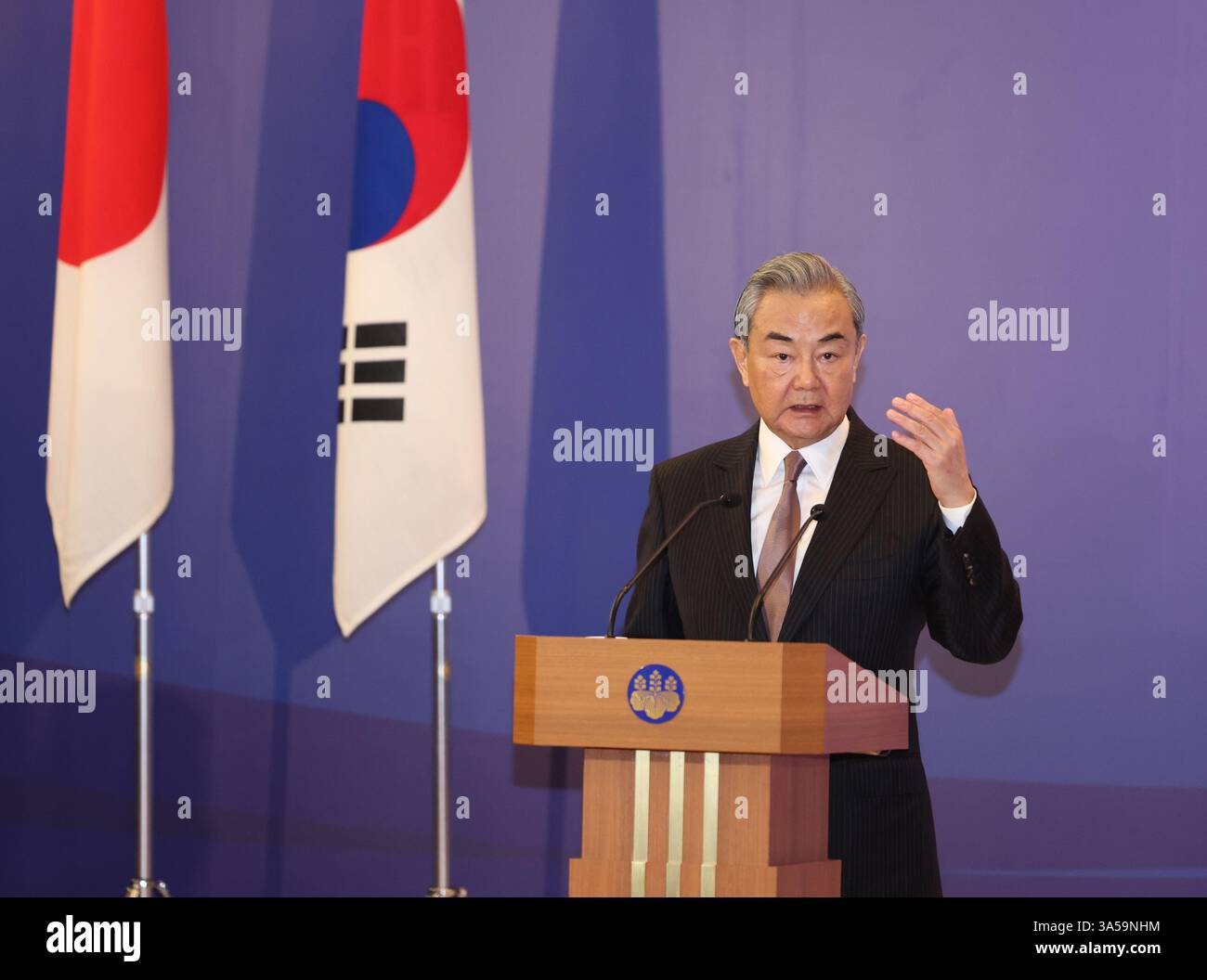 Tokyo, Japan. 22nd Mar, 2025. Chinese Foreign Minister Wang Yi, also a ...