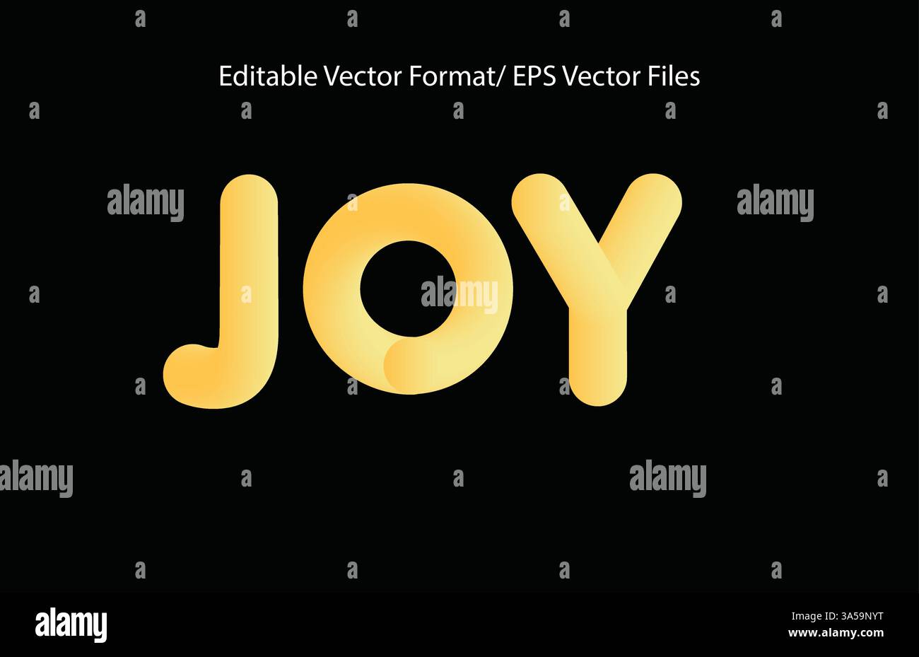 Joy Text Style in Vector chill text soft rounded bold gradient ...