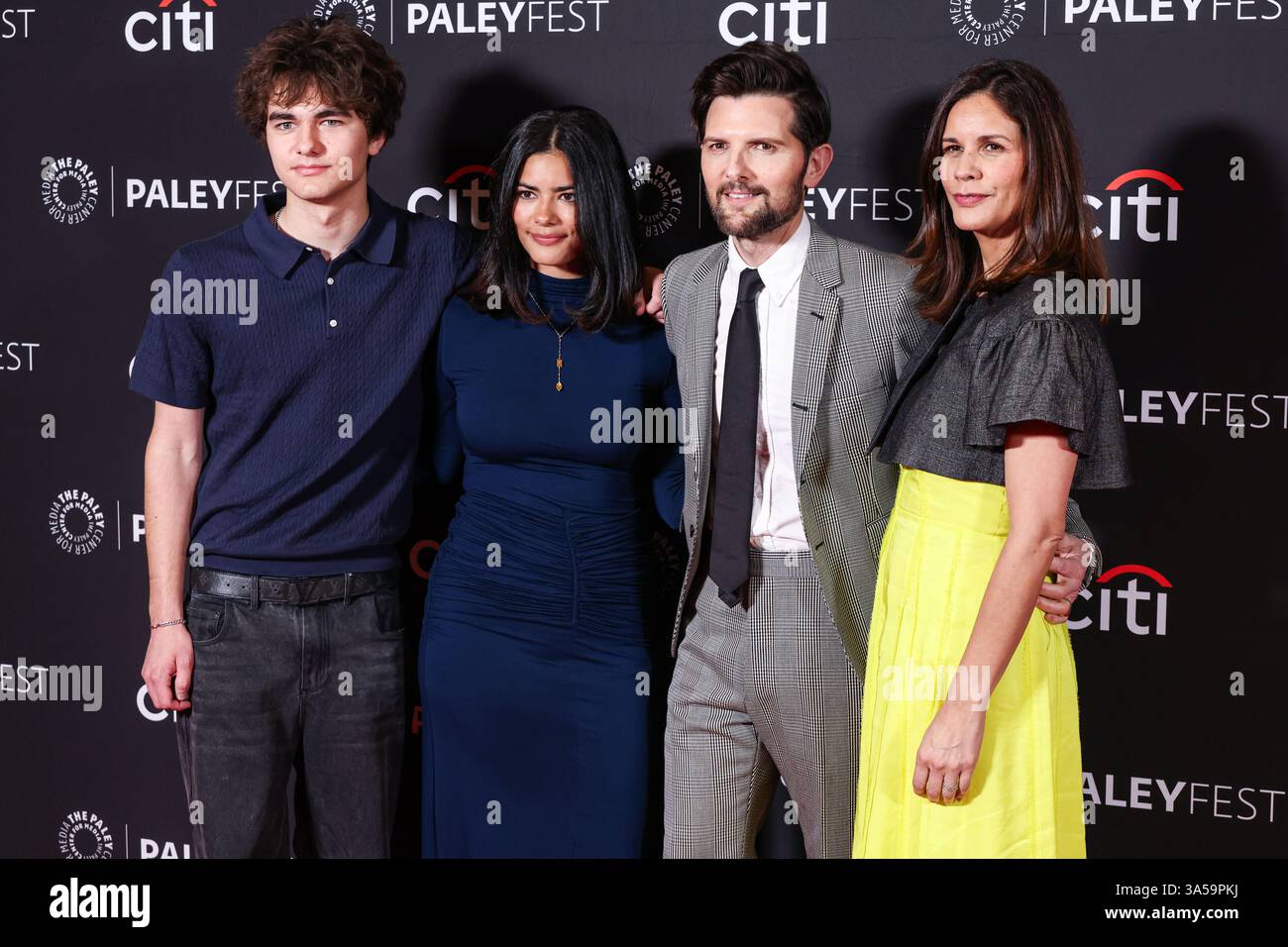 HOLLYWOOD, LOS ANGELES, CALIFORNIA, USA - MARCH 21: Graham Scott, Frankie Scott, Adam Scott and ...