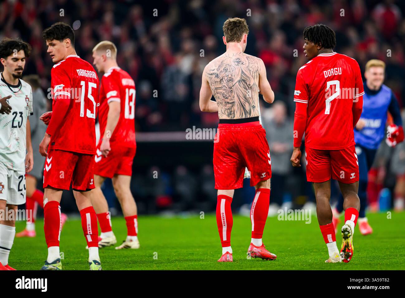 11 (DEN) - Andreas Skov Olsen med tatoveringer. Nations League: Danmark ...