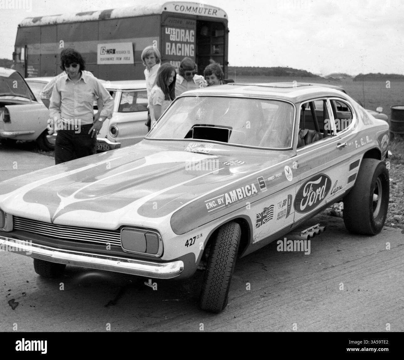 This Funny Car class 7 litre Capri called Gloworm, is actually built on ...