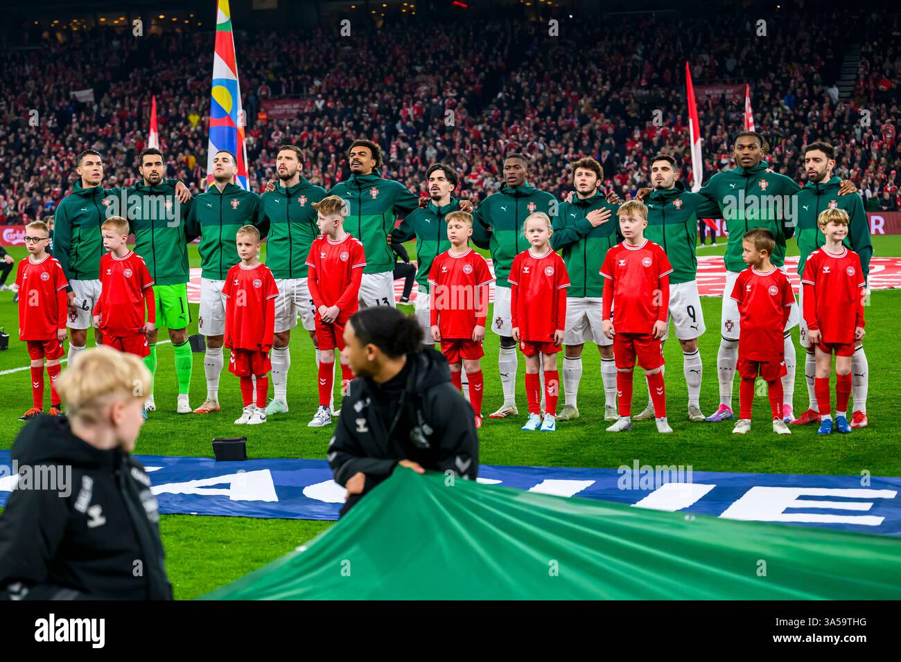 Portugal holdopstilling. Team photo. 1 (POR) - Diogo Costa (keeper), 3 ...