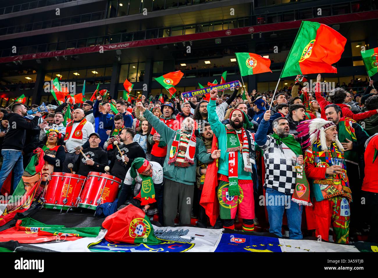 Portugal fans. Nations League: Danmark mod Portugal - 20.03.2025 ...