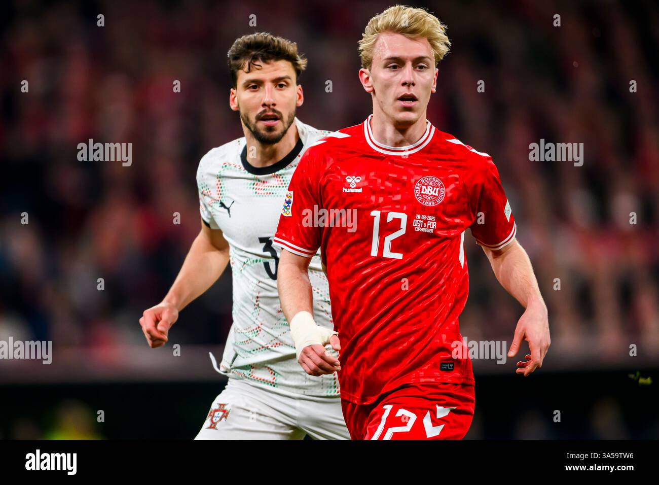 12 (DEN) - Mika Biereth, 3 (POR) - Rúben Dias. Nations League: Danmark ...
