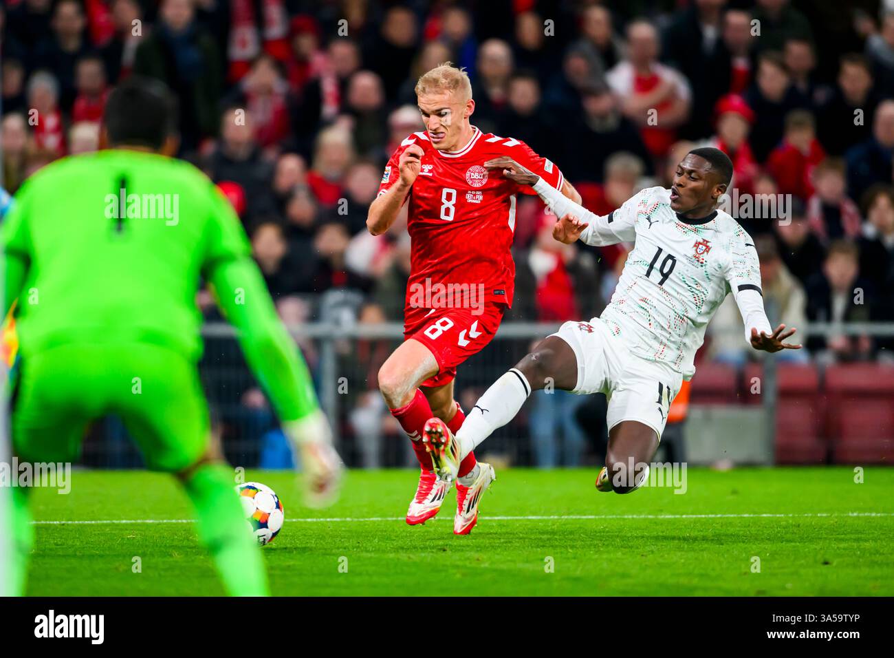 19 (POR) - Nuno Mendes, 8 (DEN) - Gustav Isaksen. Nations League ...