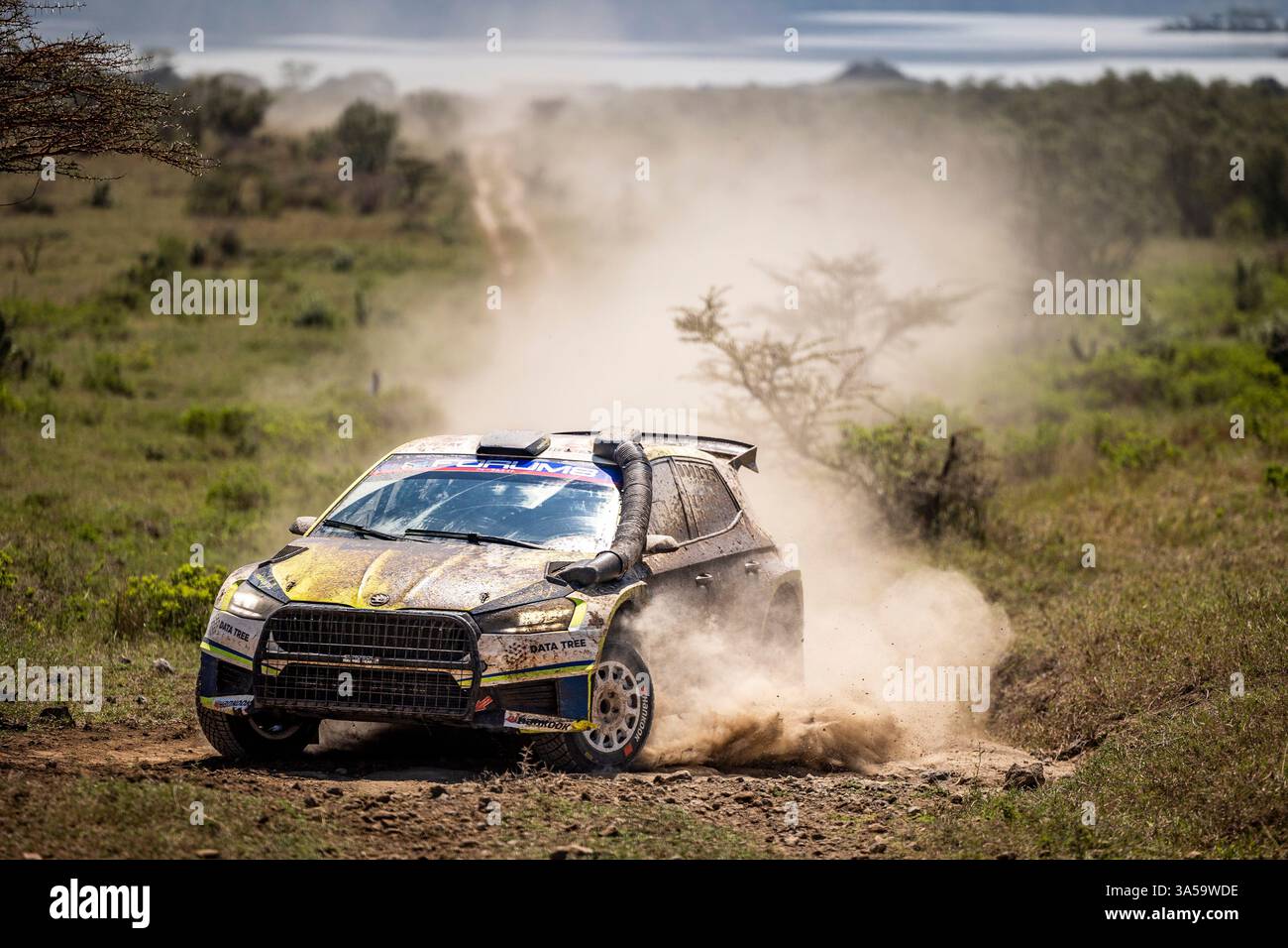29 Jeremiah WAHOME, Victor OKUNDI, Skoda Fabia RS Rally2, action during the 2025 Safari Rally ...