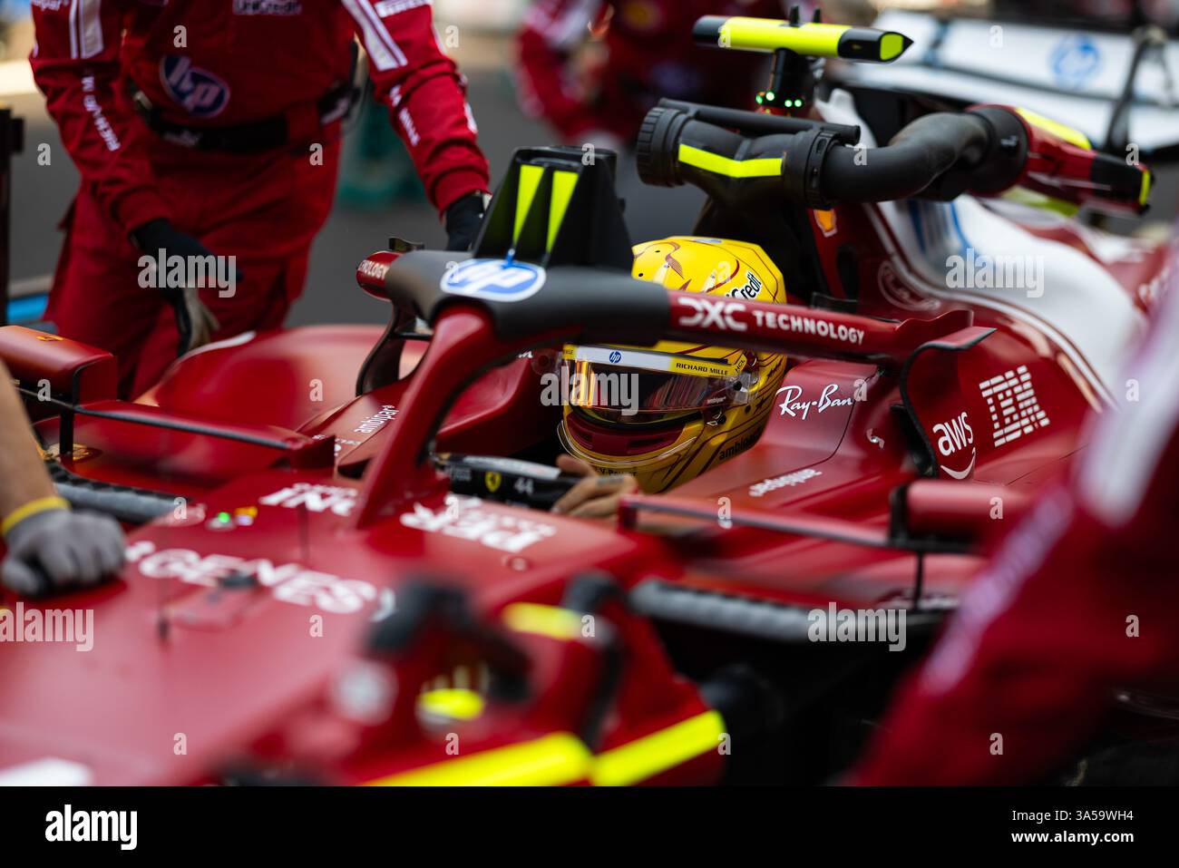 44 HAMILTON Lewis (gbr), Scuderia Ferrari SF-25, action during the ...