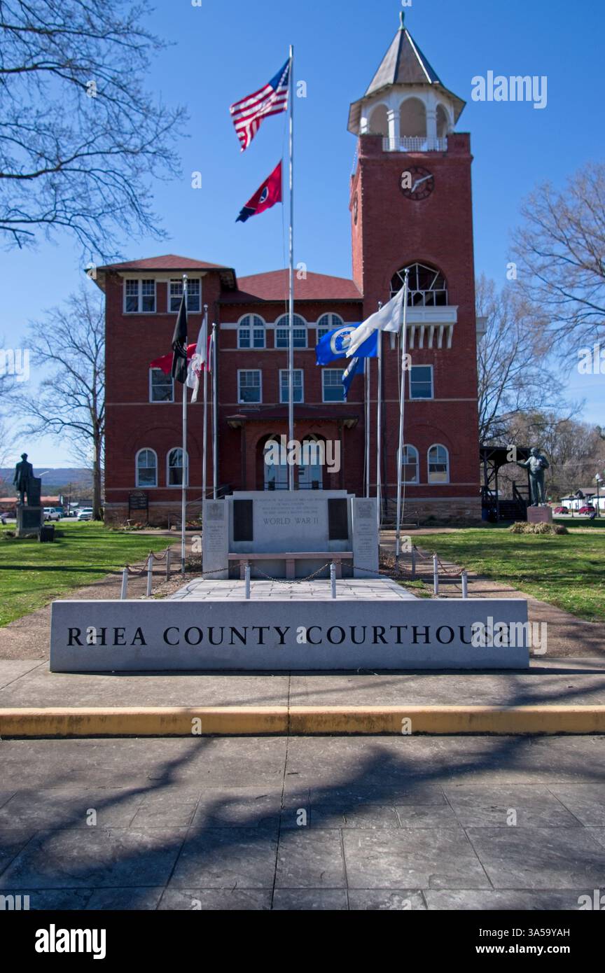 03-21-2025 - Dayton, Tennessee USA - Historic Rhea County Courthouse ...
