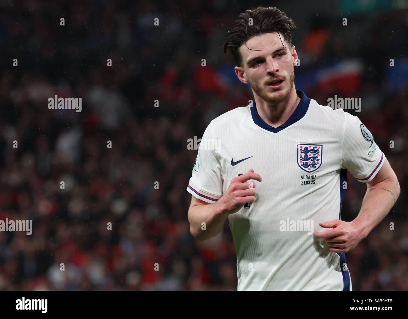 London, UK. 21st Mar, 2025. Declan Rice(Arsenal)of England during UEFA ...