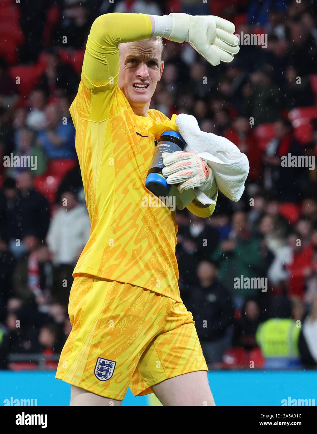 Jordan Pickford(Everton)of England during UEFA World Cup Qualifiers ...