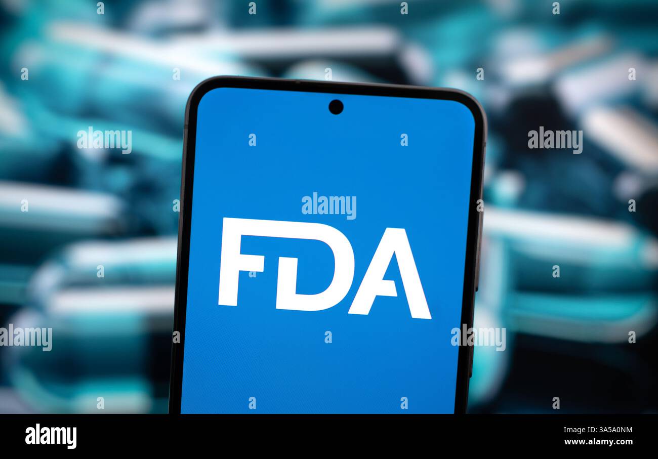 FDA - Food and Drug Administration logo Stock Photo - Alamy