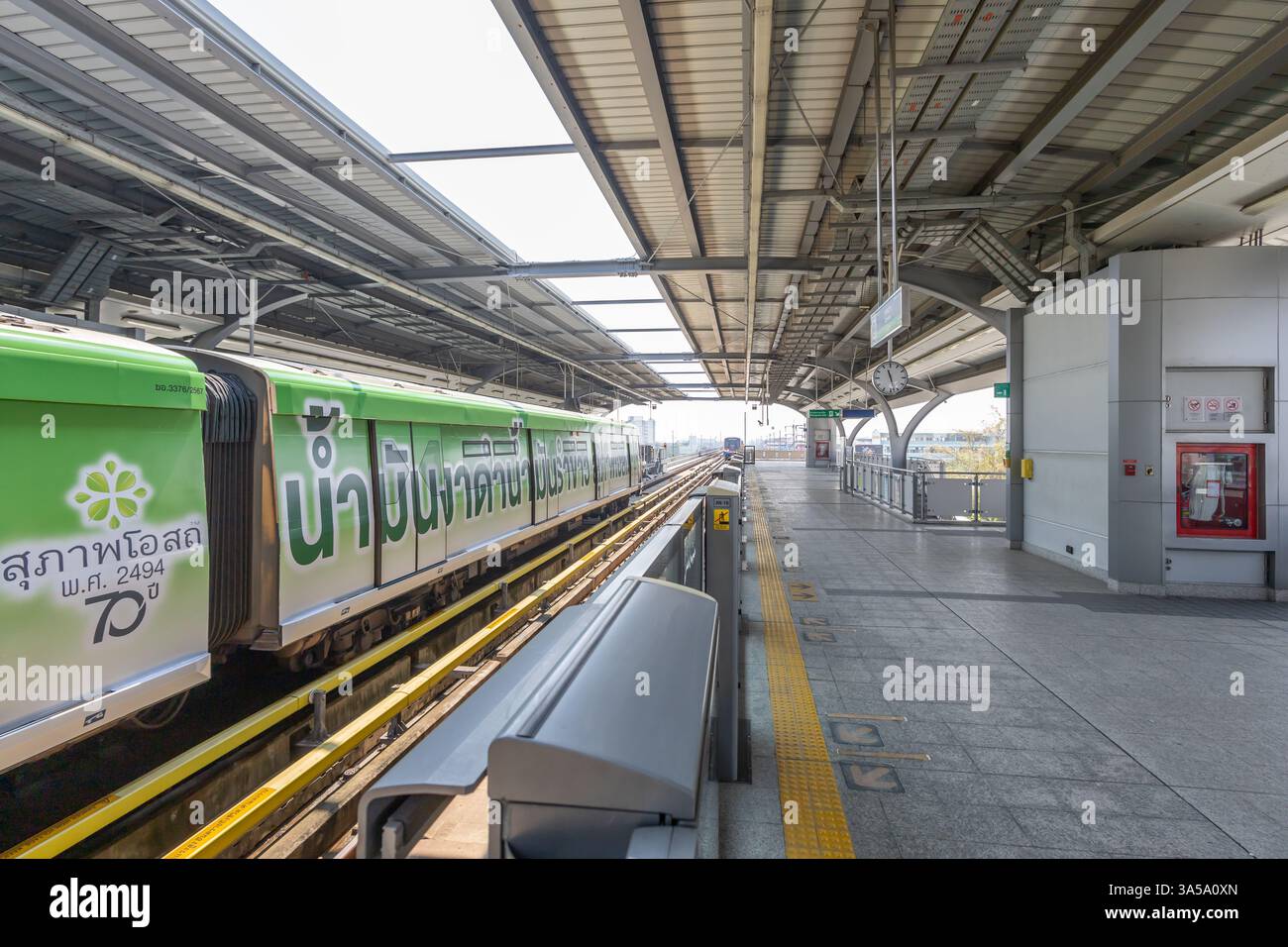 Bangkok, THAILAND - February 14, 2025: The BTS Keha Station, BTS or ...