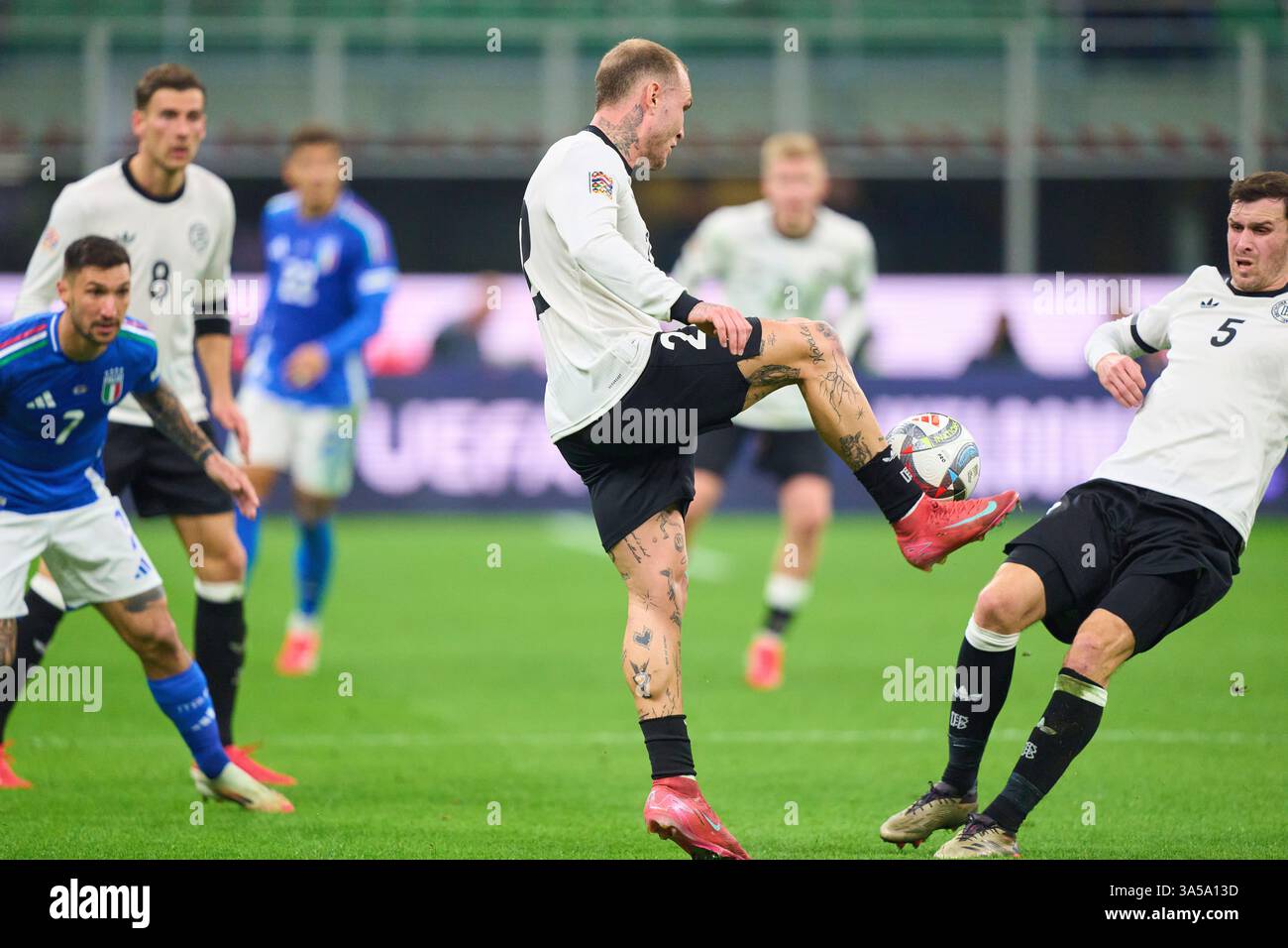 David Raum, DFB 22 in the UEFA Nations League 2025 match ITALY, Germany ...