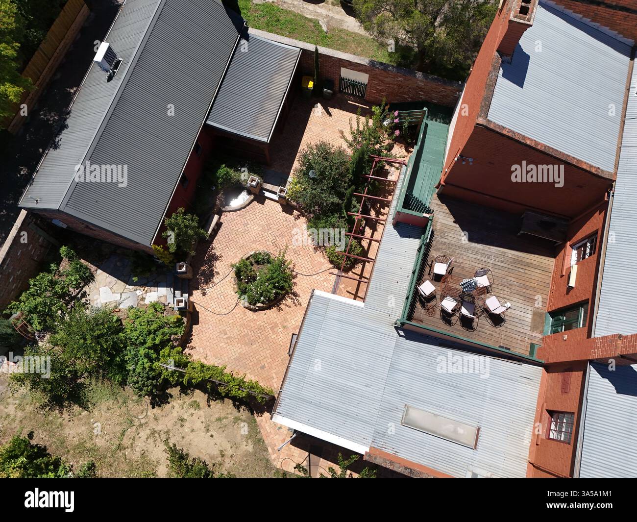 aerial view of Castlemaine town centre, Victoria Australia Stock Photo ...