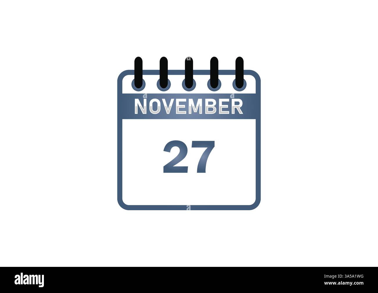 November 27 Calendar Date – Events, Holidays, and Observances Stock ...