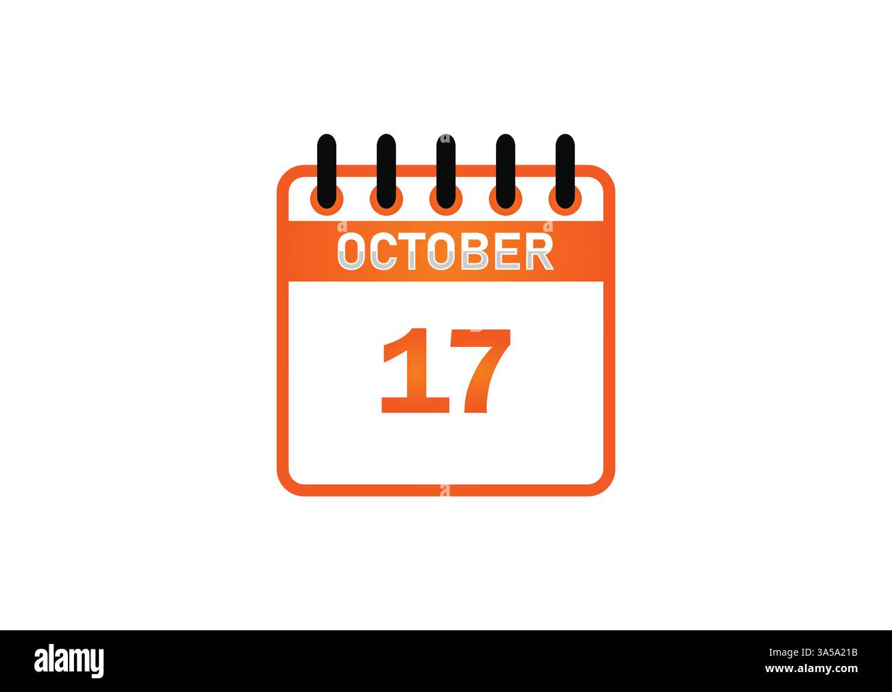 October 17 Calendar Icon – Important Events, Reminders, and Holidays ...