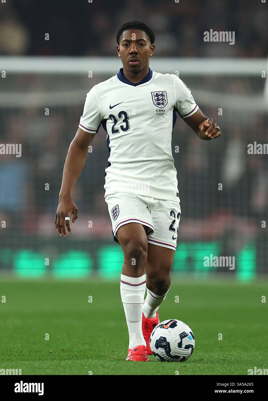 London, England, 21st March 2025. Myles Lewis-Skelly of England during ...
