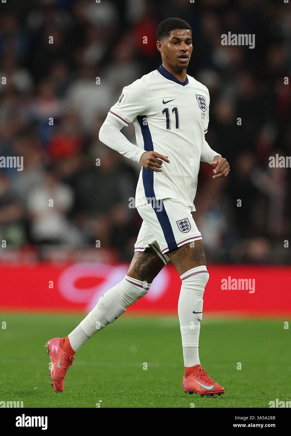 London, England, 21st March 2025. Marcus Rashford of England during the ...