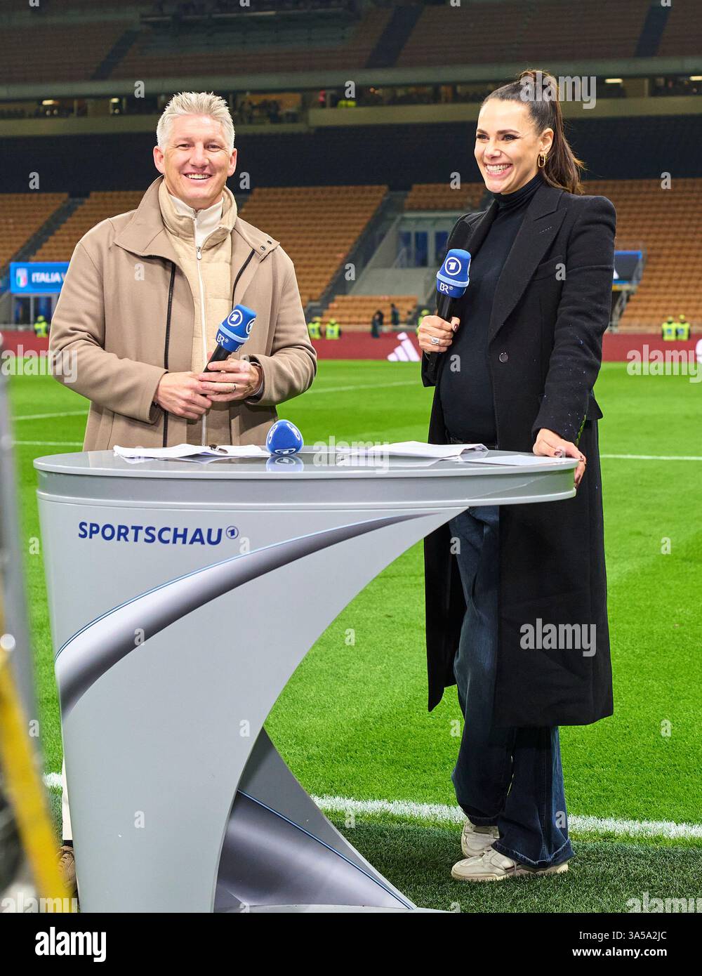 Mailand, Italy. 20th Mar, 2025. Esther Sedlaczek, presenter ARD Sport ...