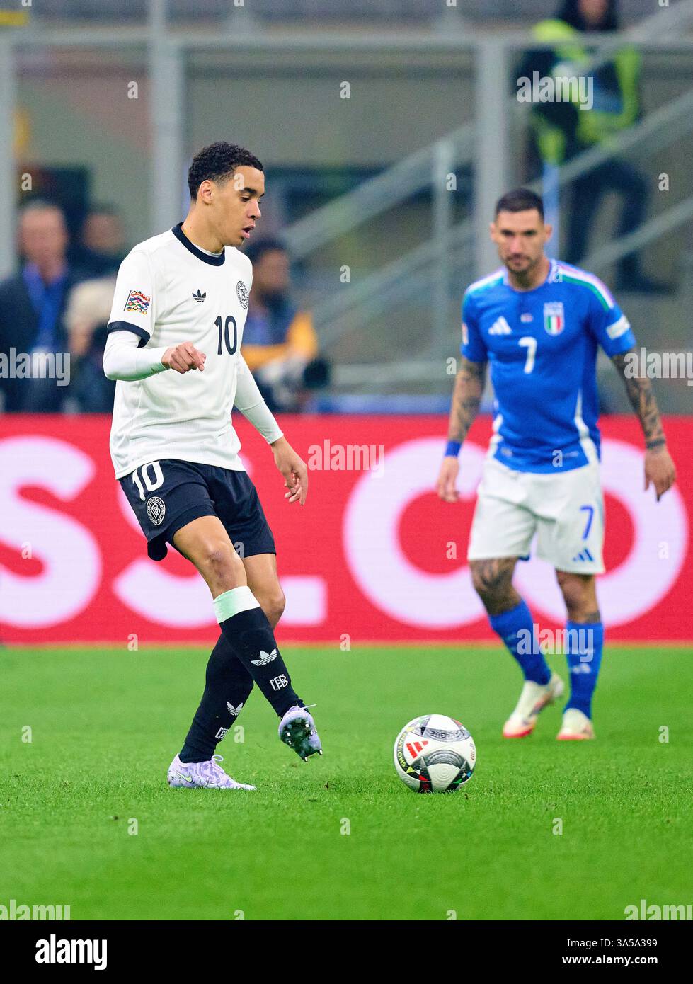 Jamal Musiala, DFB 10 in the UEFA Nations League 2025 match ITALY ...
