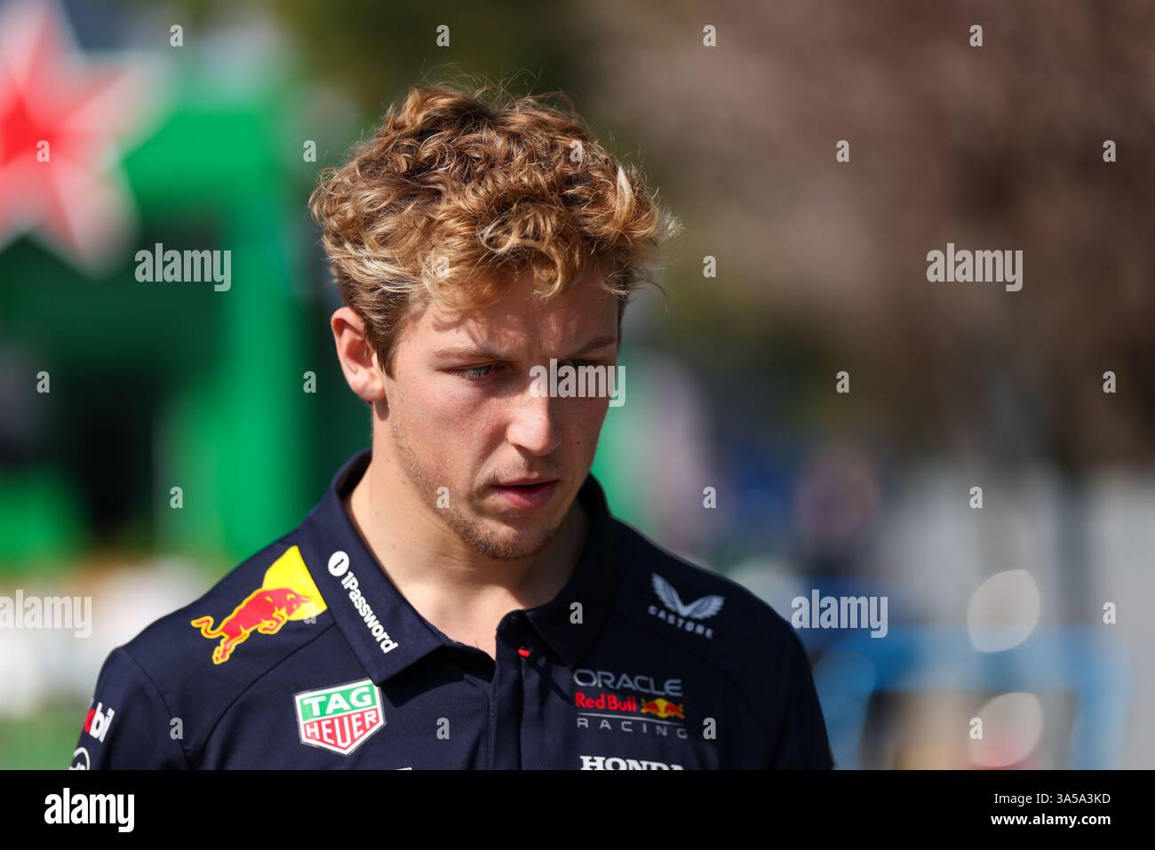 LIAM LAWSON (NZL) of Oracle Red Bull Racing #30 in the paddock during ...