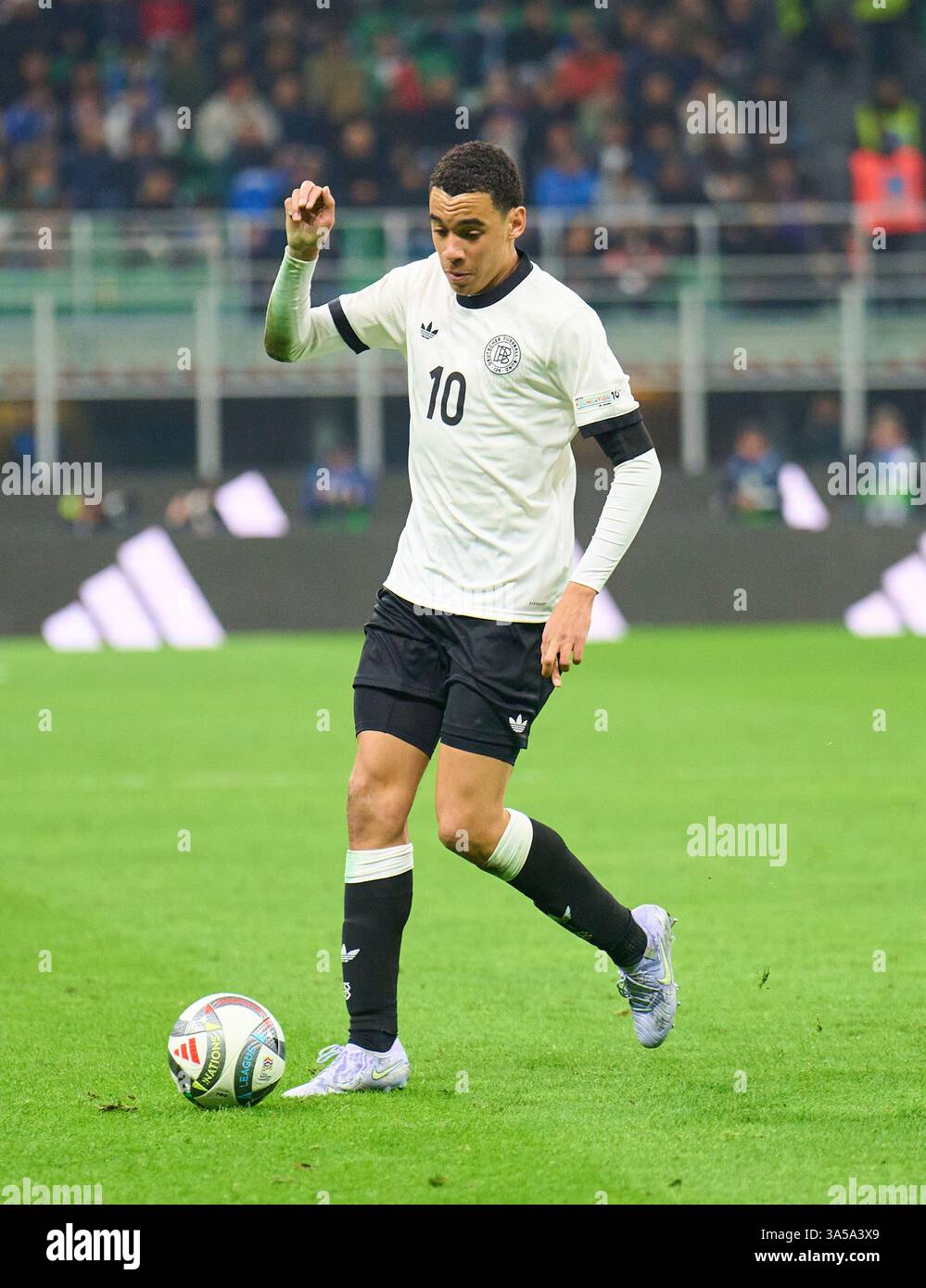 Jamal Musiala, DFB 10 in the UEFA Nations League 2025 match ITALY ...