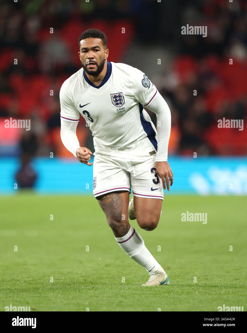 London, UK. 21st Mar, 2025. Reece James (E) at the FIFA World Cup ...