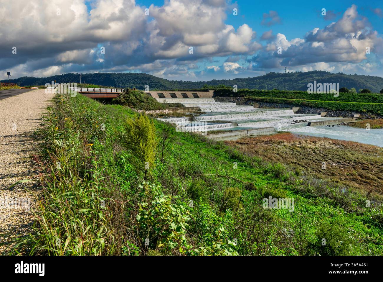 River engineering works for flood protection and hydraulic and ...