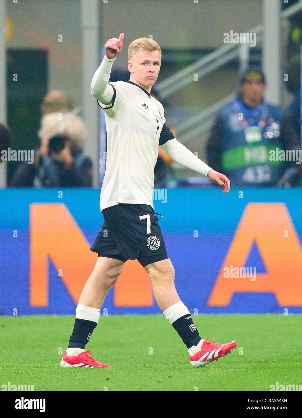 Jonathan Burkardt, DFB 7 in the UEFA Nations League 2025 match ITALY ...