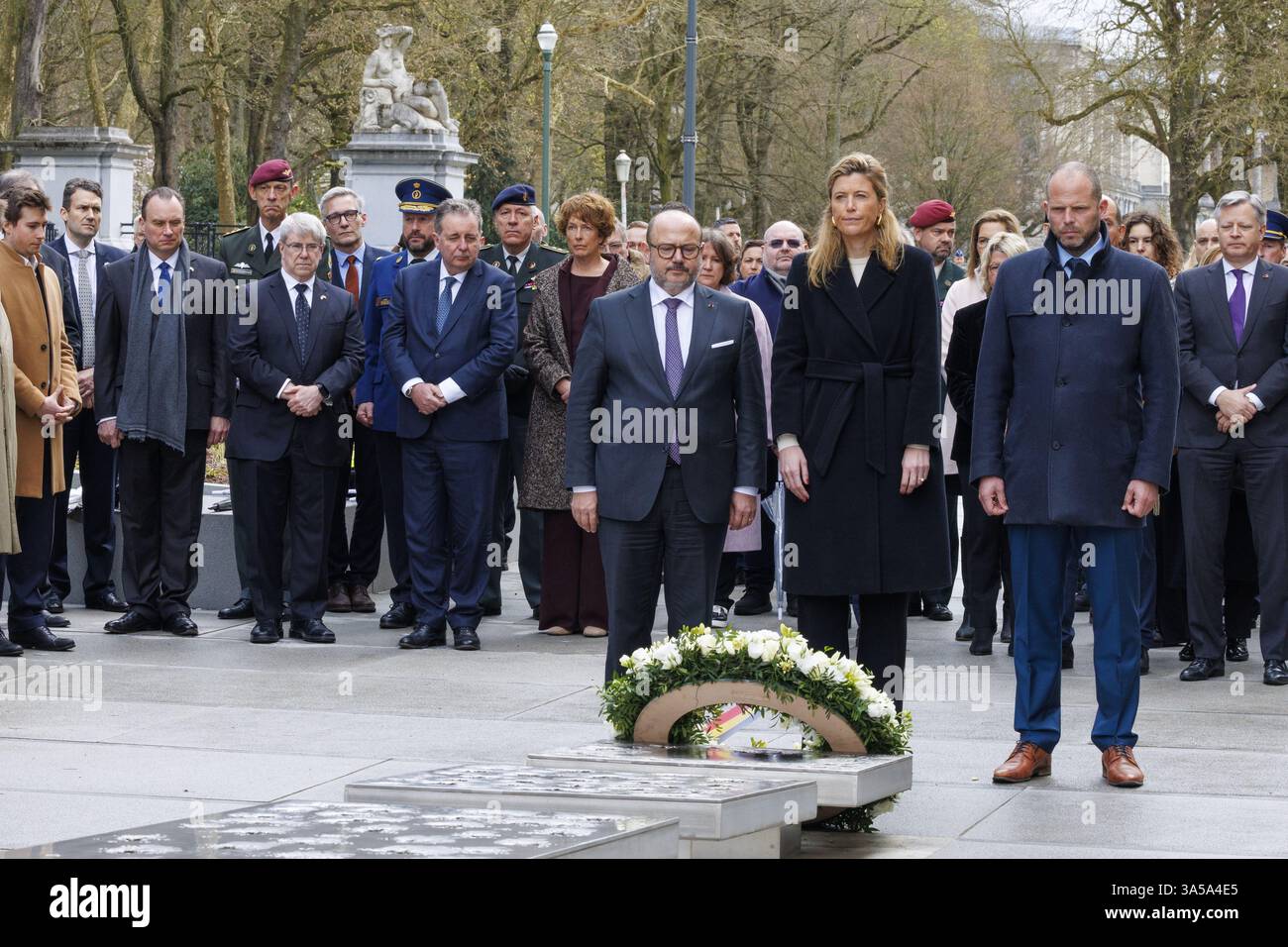 Minister of Interior Bernard Quintin, Minister of Justice Annelies ...