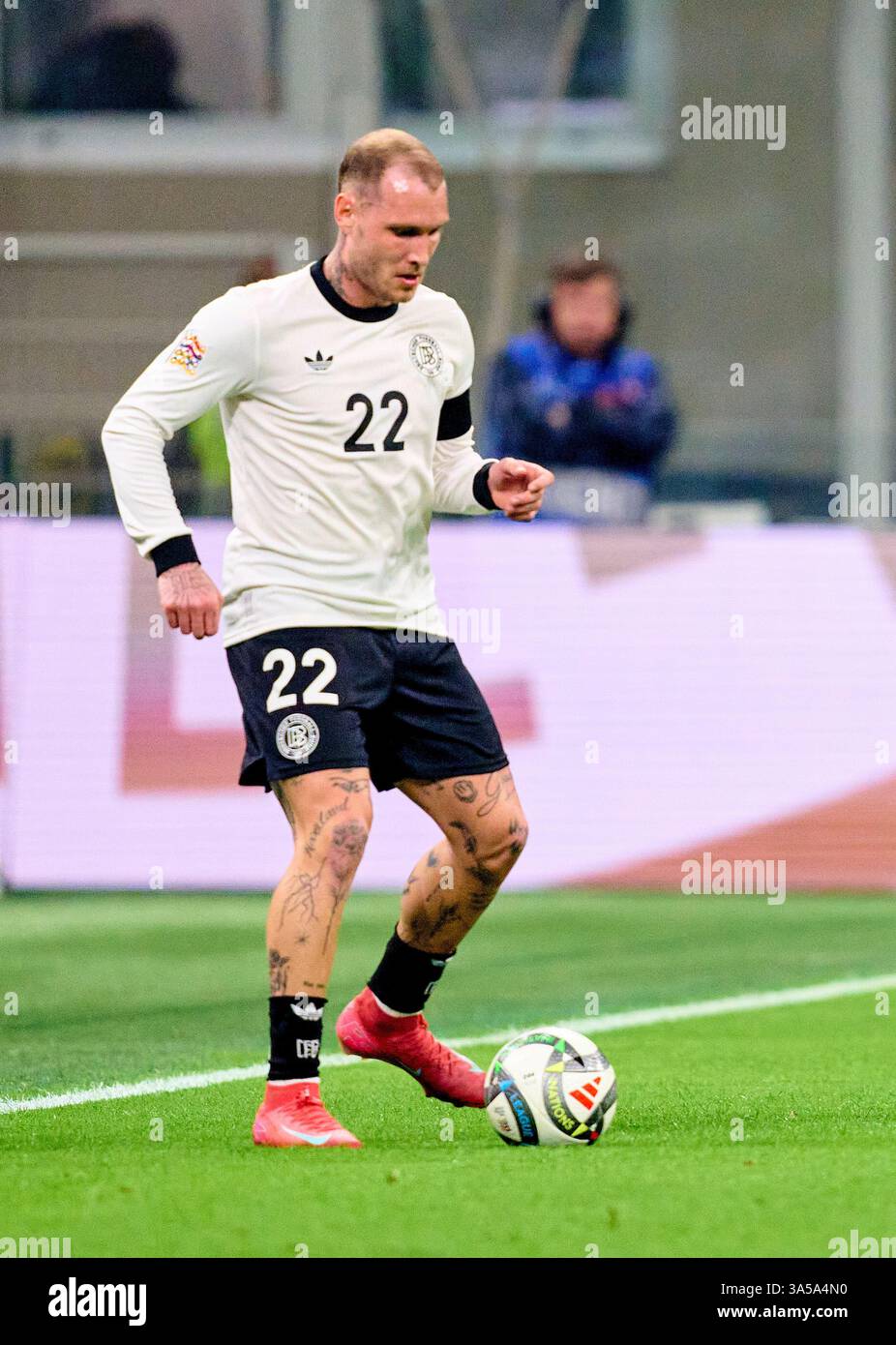 David Raum, DFB 22 in the UEFA Nations League 2025 match ITALY ...