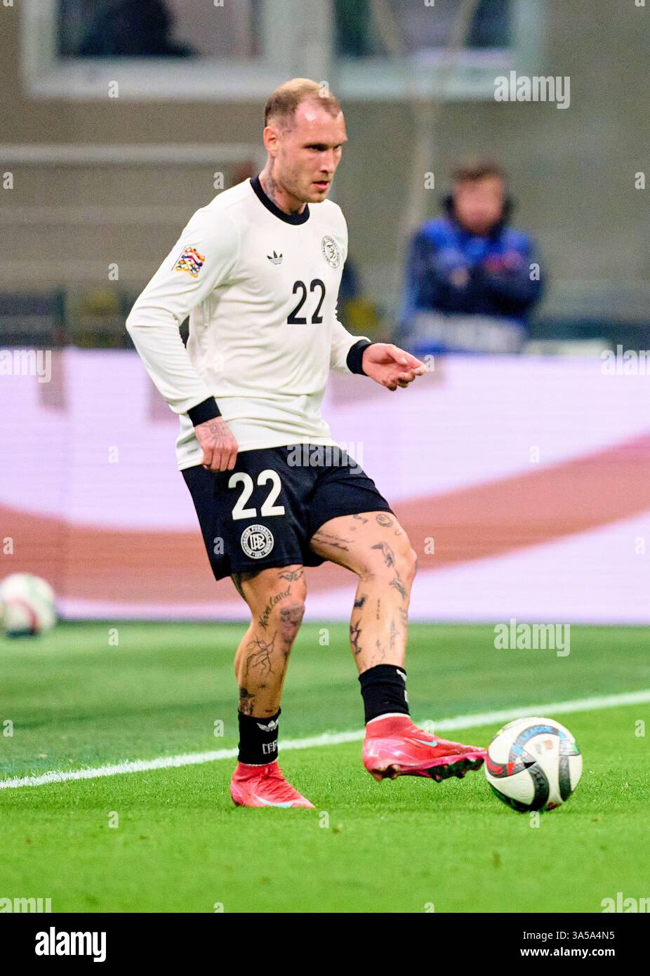 David Raum, DFB 22 in the UEFA Nations League 2025 match ITALY ...