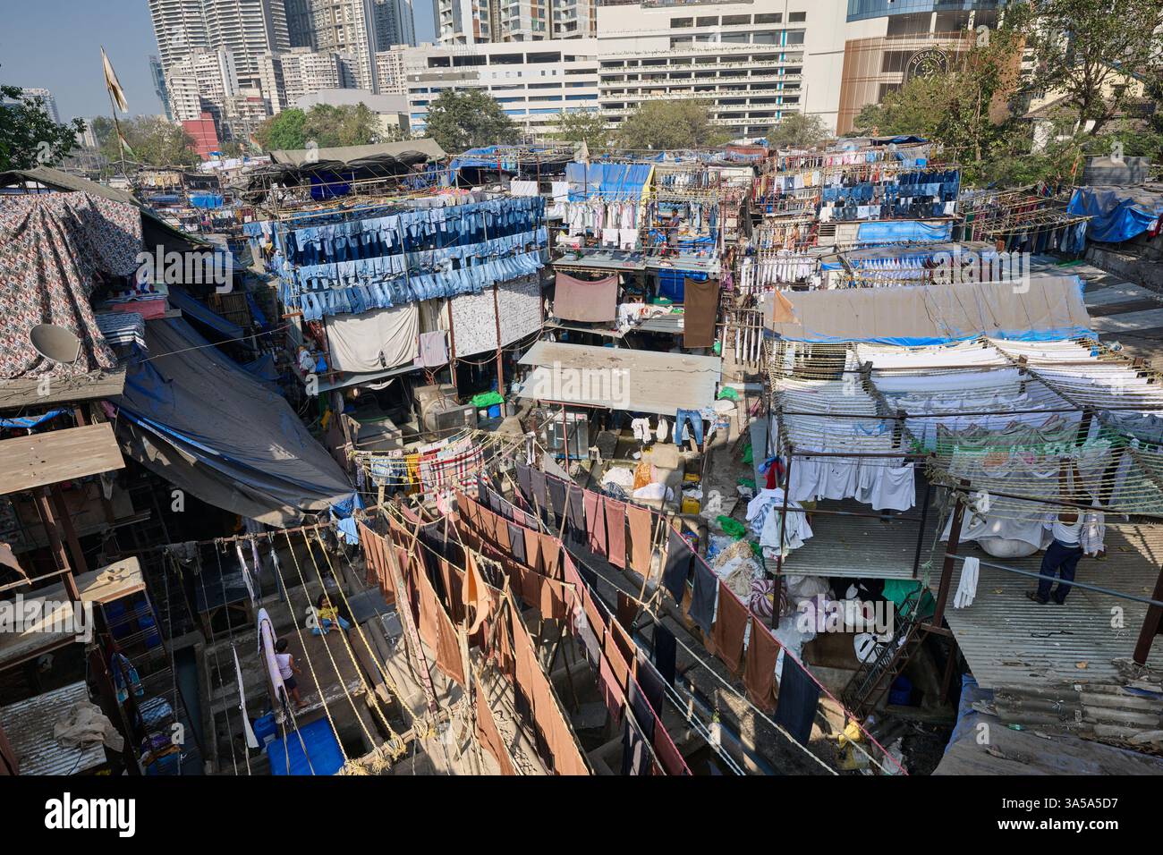 Dhobi Ghat is an open air laundry, Mahalaxmi Dhobi Ghat, Mumbai, Bombay ...