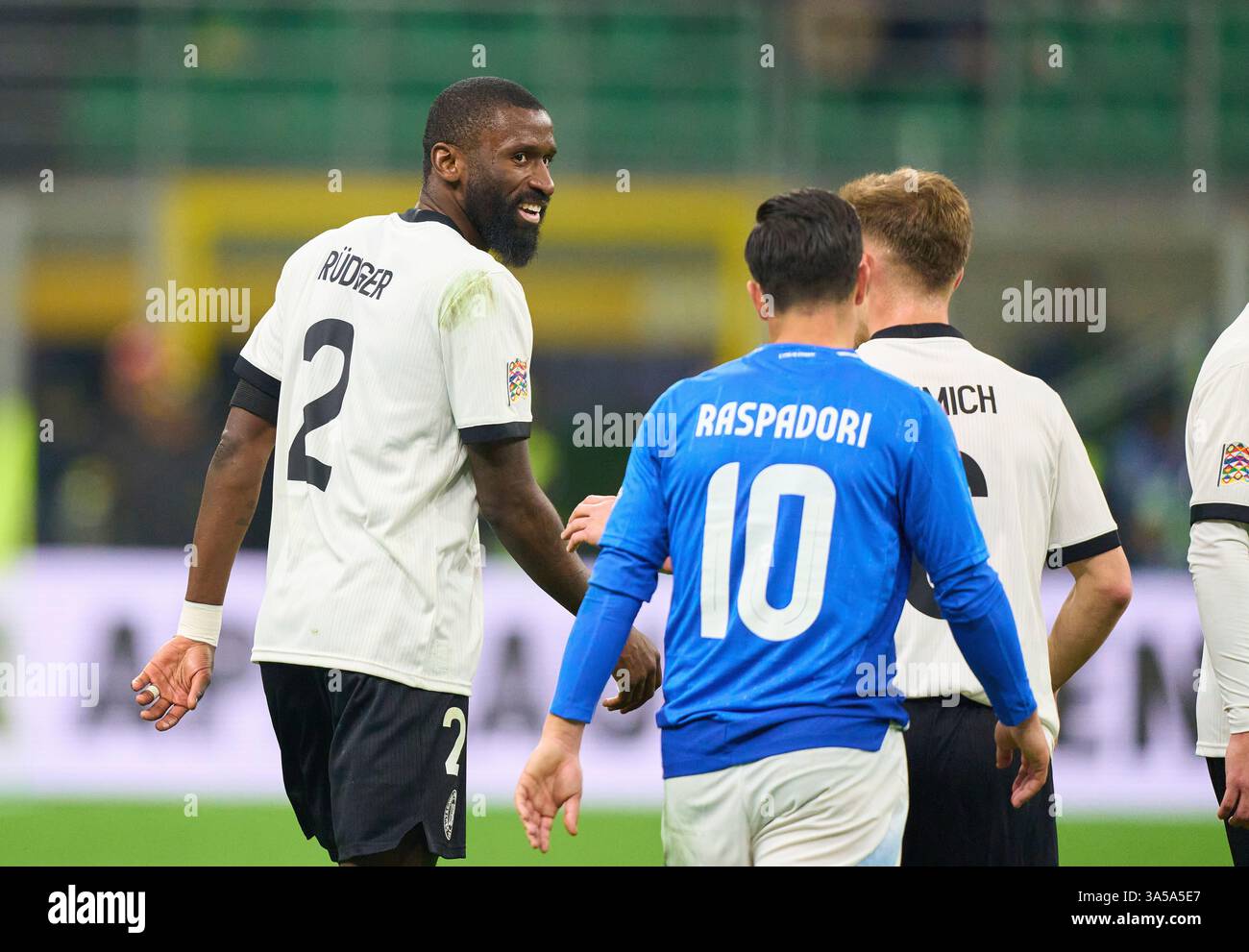 Antonio RÜDIGER, DFB 2 Pascal Gross, DFB 5 Sandro Tonali, ITA 8 in the ...