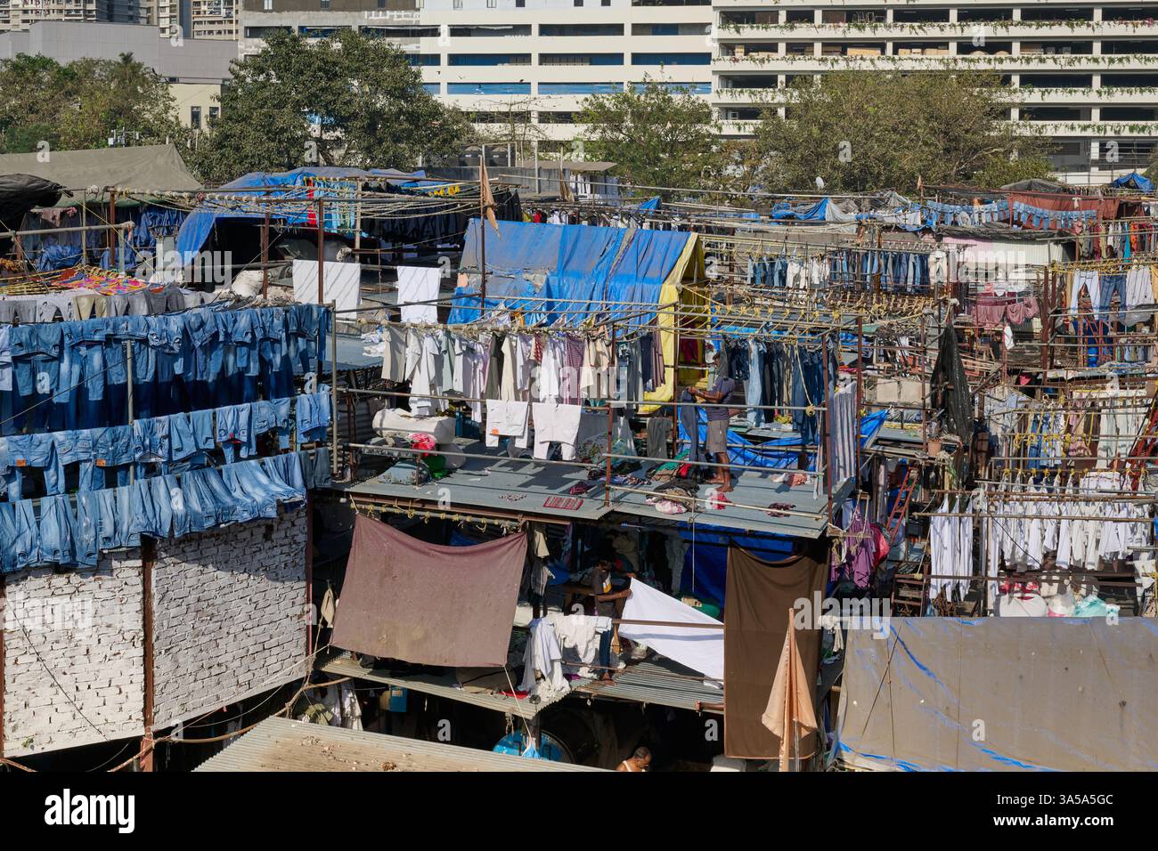 Dhobi Ghat is an open air laundry, Mahalaxmi Dhobi Ghat, Mumbai, Bombay ...