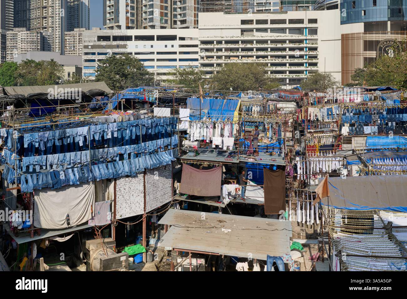Dhobi Ghat is an open air laundry, Mahalaxmi Dhobi Ghat, Mumbai, Bombay ...